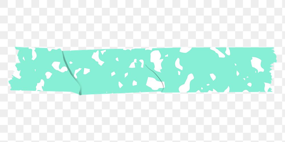 Green terrazzo washi tape png | Premium PNG Sticker - rawpixel