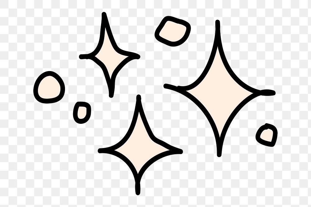 Doodle sparkle png clipart, transparent | Free PNG Sticker - rawpixel
