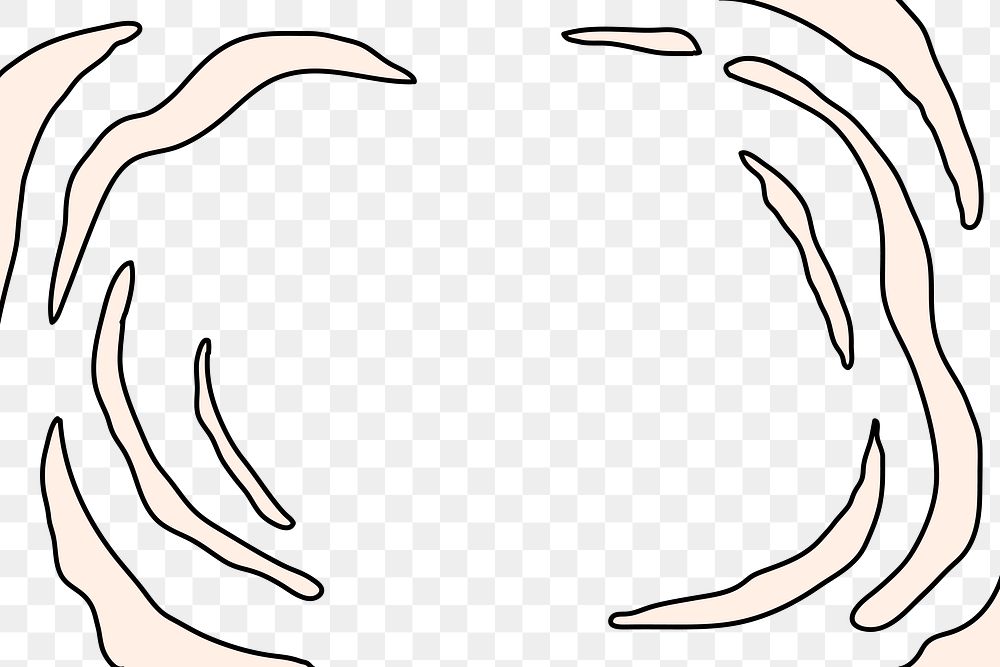 Funky border frame png, doodle | Free PNG - rawpixel