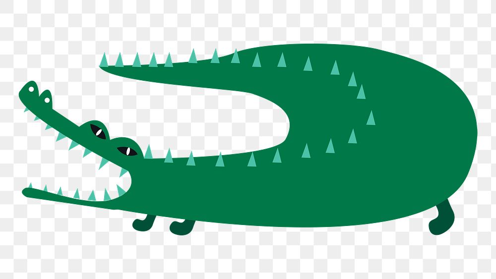 Crocodile png animal sticker green | Premium PNG Sticker - rawpixel