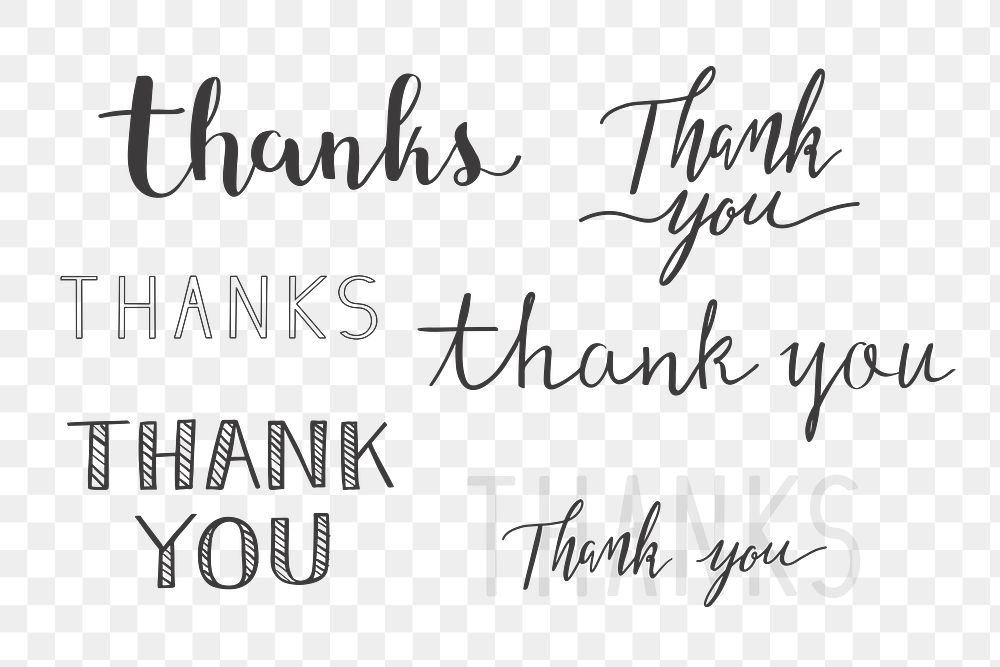 Png thank you calligraphy transparent | Premium PNG - rawpixel