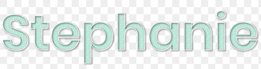 Stephanie png typography pastel script | Free PNG Sticker - rawpixel