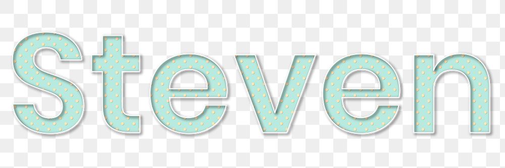 Steven png name typography font | Free PNG Sticker - rawpixel