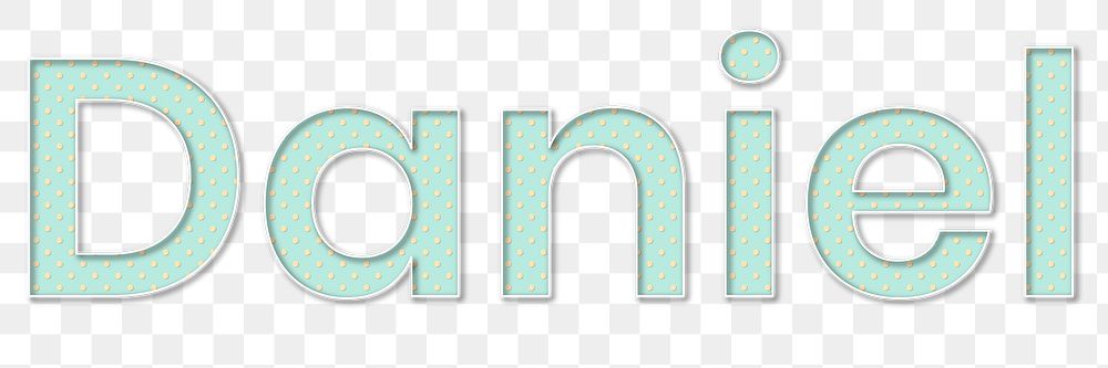 Daniel png typography pastel font | Free PNG Sticker - rawpixel