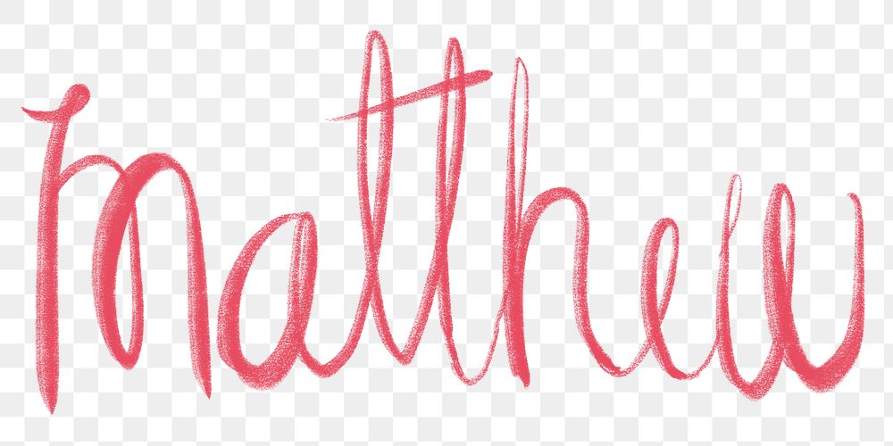 Matthew png script calligraphy font | Free PNG - rawpixel