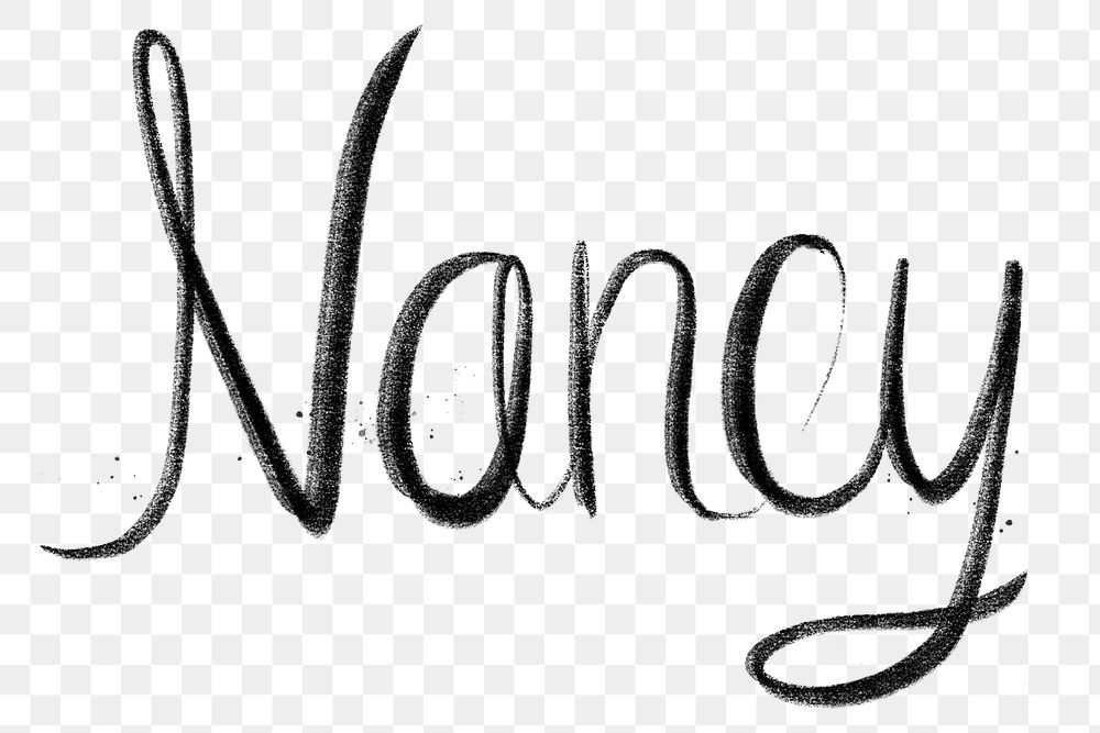 Hand drawn Nancy png font | Free PNG - rawpixel