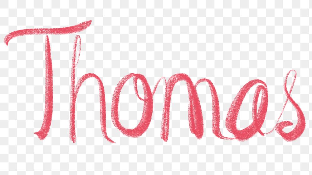 Thomas png handwritten calligraphy font | Free PNG - rawpixel
