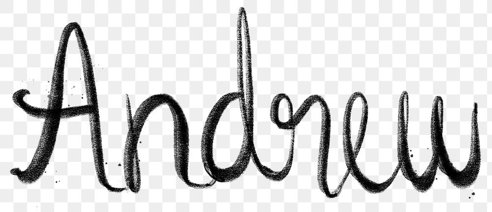 Hand drawn Andrew font png | Free PNG - rawpixel