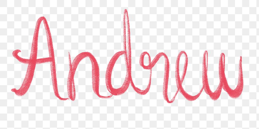 Andrew png script font typography | Free PNG - rawpixel