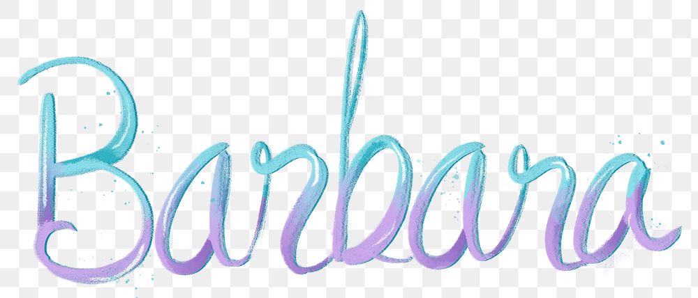 Barbara png handwritten calligraphy font | Free PNG - rawpixel