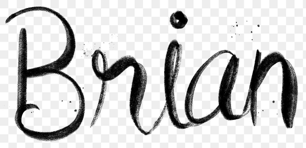 Hand drawn Brian font png | Free PNG - rawpixel