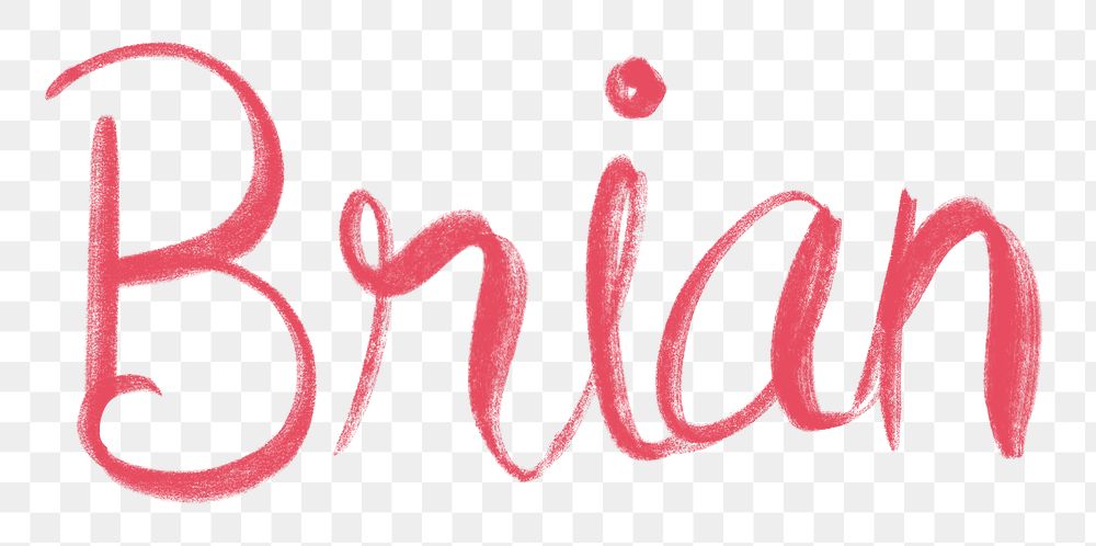 Brian png handwritten calligraphy font | Free PNG - rawpixel