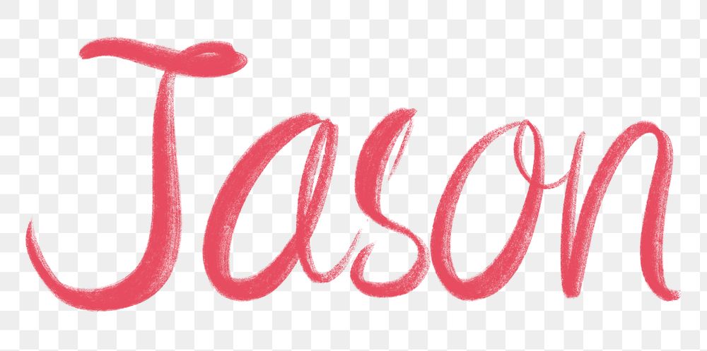 Jason png hand lettering font | Free PNG Sticker - rawpixel