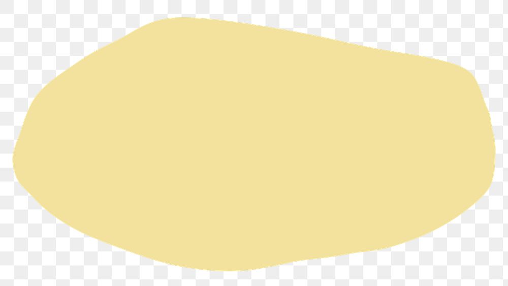 Light yellow shape png with design | Premium PNG Sticker - rawpixel