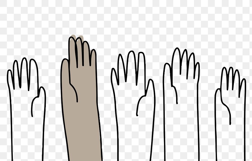 PNG human rights doodle hand | Free PNG Sticker - rawpixel
