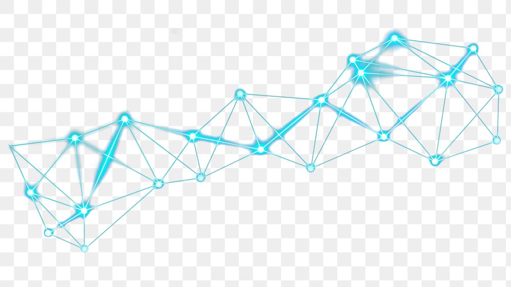 Blue abstract network png digital | Premium PNG Sticker - rawpixel