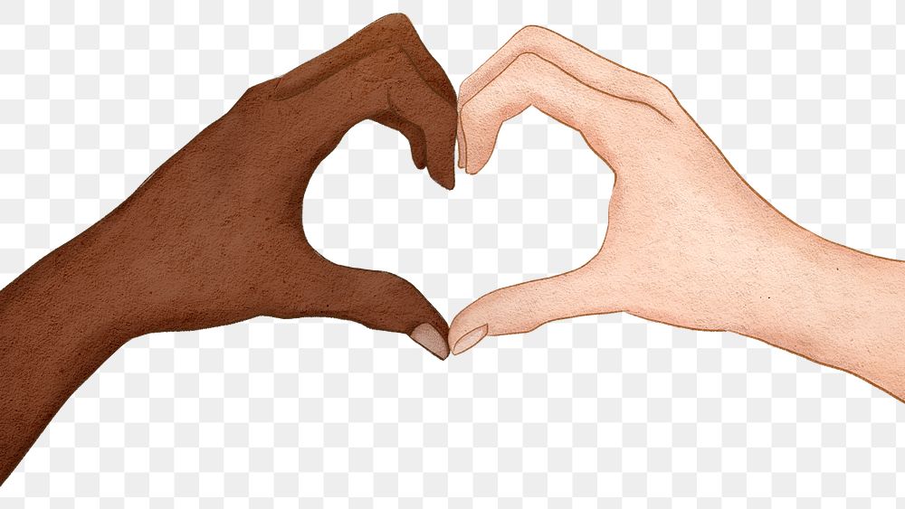 Diverse hands joining heart png | Free PNG Sticker - rawpixel