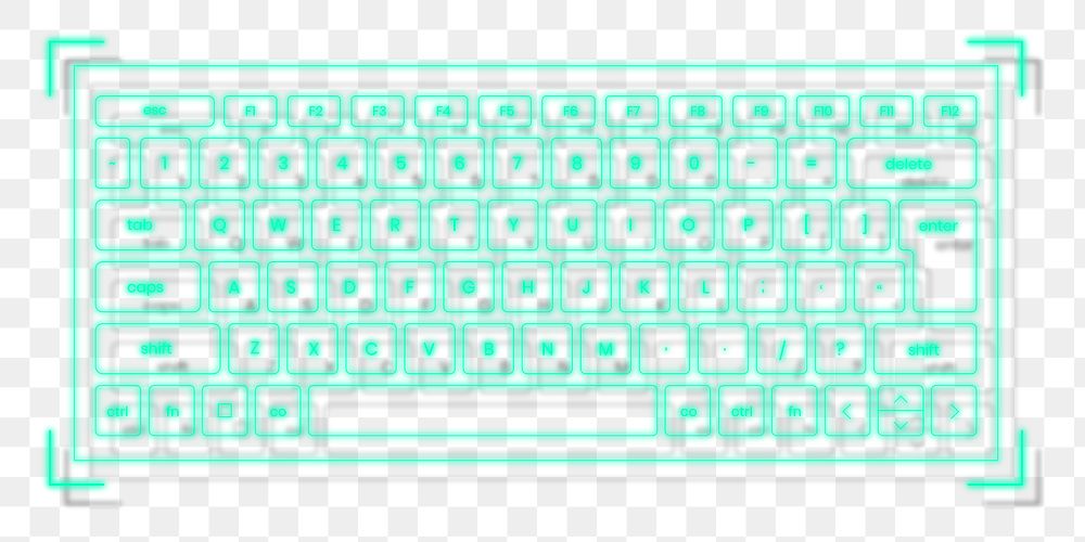 PNG AR keyboard hologram neon | Premium PNG Sticker - rawpixel