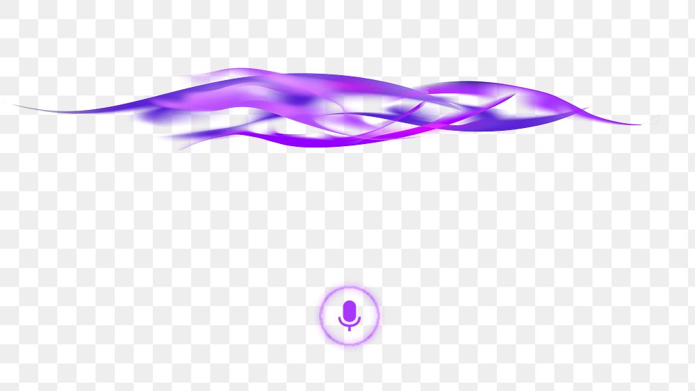 Png neon purple voice assistant | Premium PNG Sticker - rawpixel