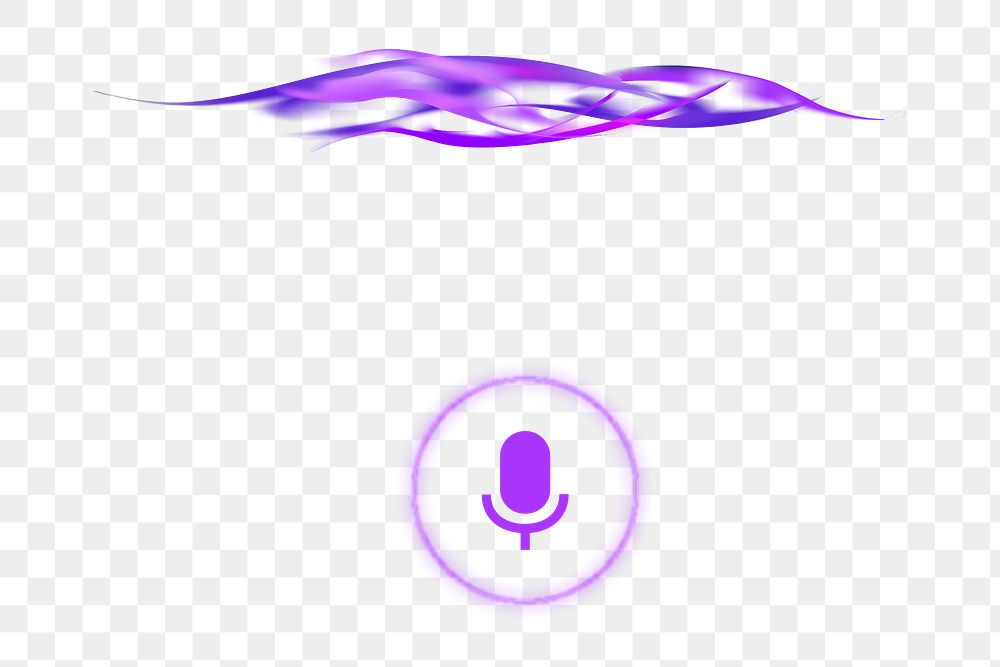 Png neon purple voice assistant | Free PNG Sticker - rawpixel