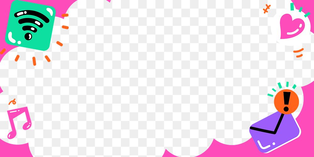 Pink frame png with love | Free PNG - rawpixel