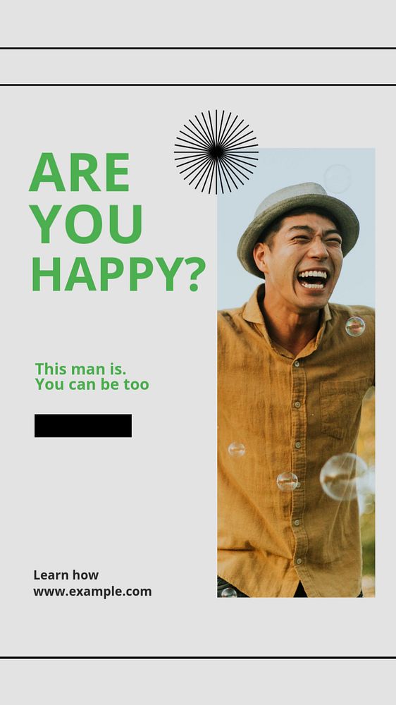 Are you happy social story | Premium Editable Template - rawpixel