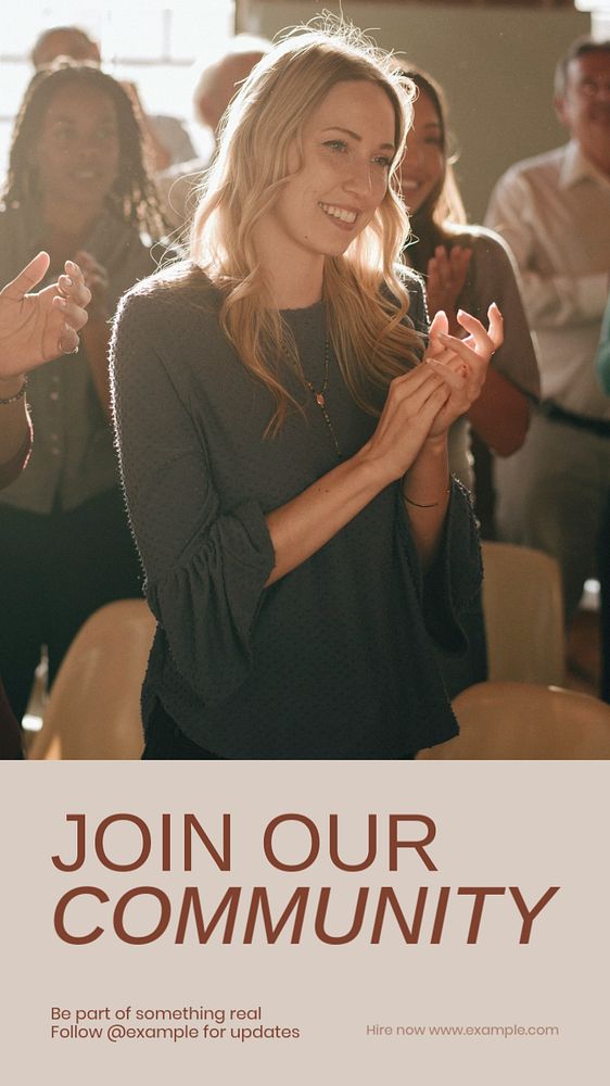 Join non-profit community social story | Free Editable Template - rawpixel