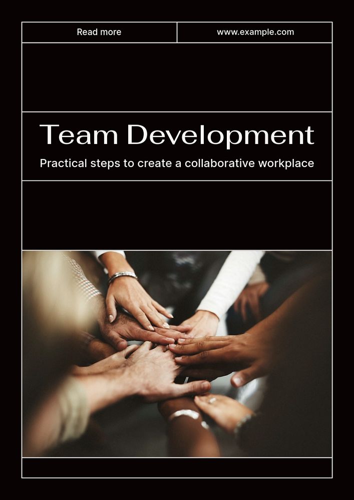 Team development poster template, editable | Premium Editable Template ...