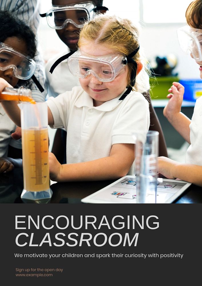 Encouraging classroom poster template, editable | Premium Editable ...