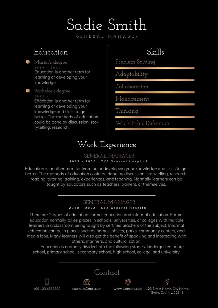 Professional CV editable template professionals | Premium Editable ...