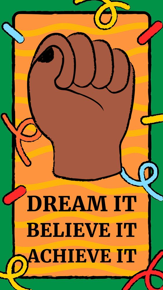 BLM protest Instagram story template, | Premium Editable Template ...