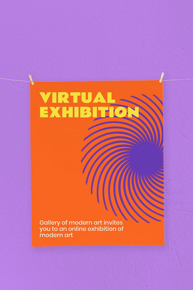 Editable poster mockup, realistic design | Premium Mockup Generator - rawpixel