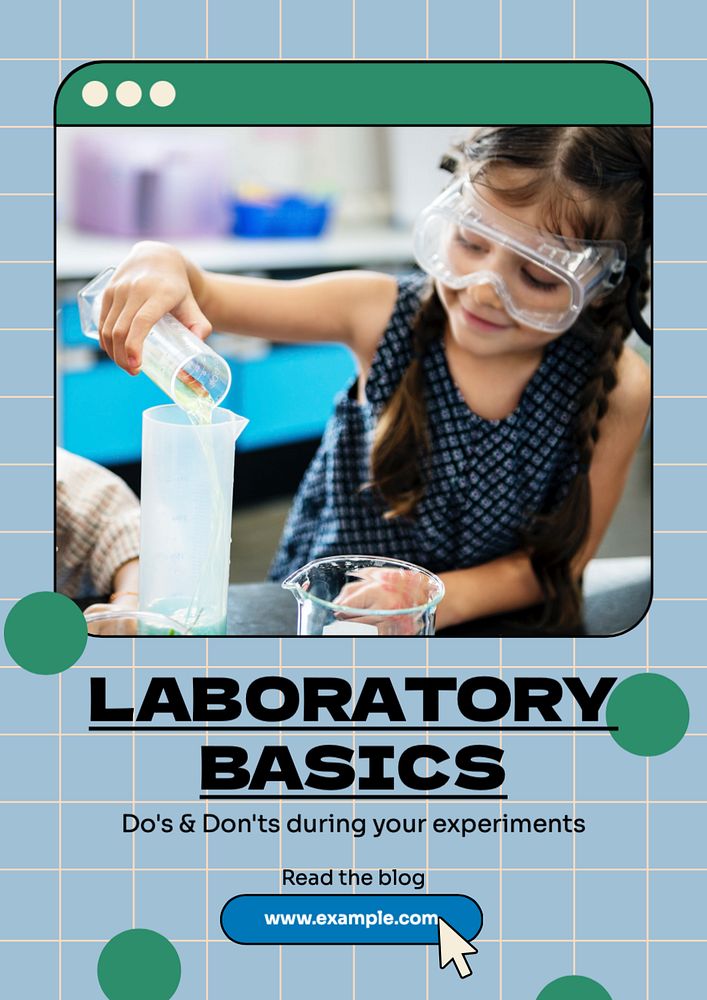 Laboratory basics poster template, editable | Premium Editable Template ...