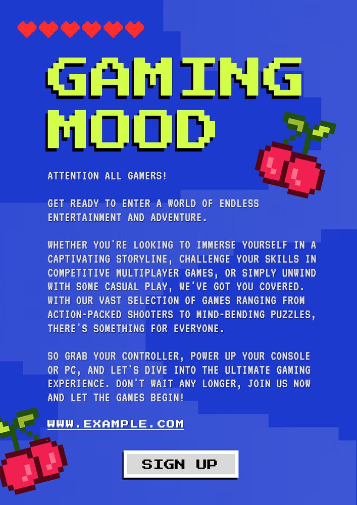 Gaming mood poster template, editable | Premium Editable Template ...
