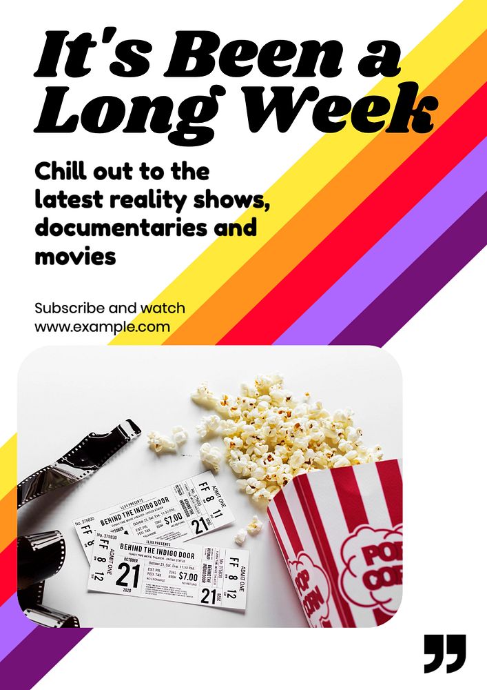 Long week poster template, editable | Premium Editable Template - rawpixel