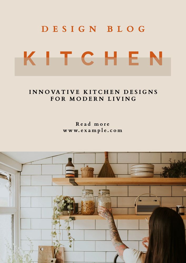 Kitchen poster template, editable text | Premium Editable Template ...