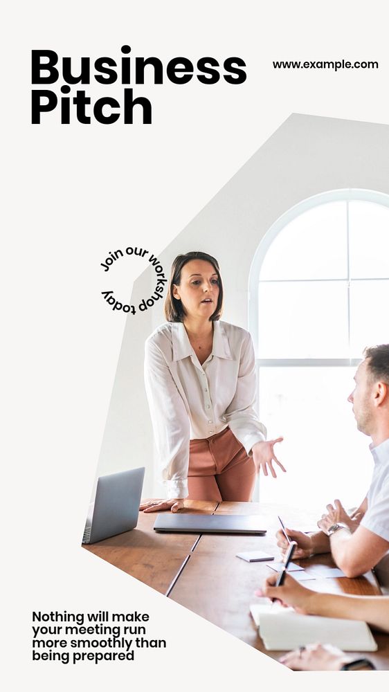 Business pitch Instagram story template | Premium Editable Template ...