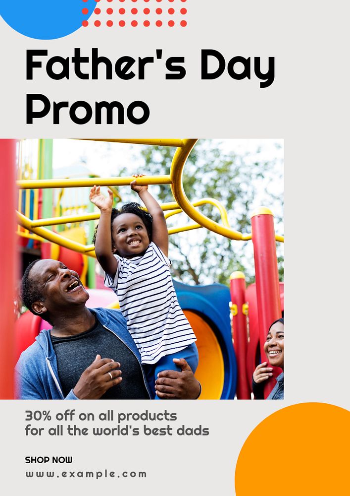 Father's day promo poster template, | Premium Editable Template - rawpixel