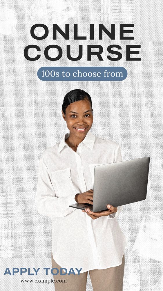 Online course Instagram story template, | Premium Editable Template ...