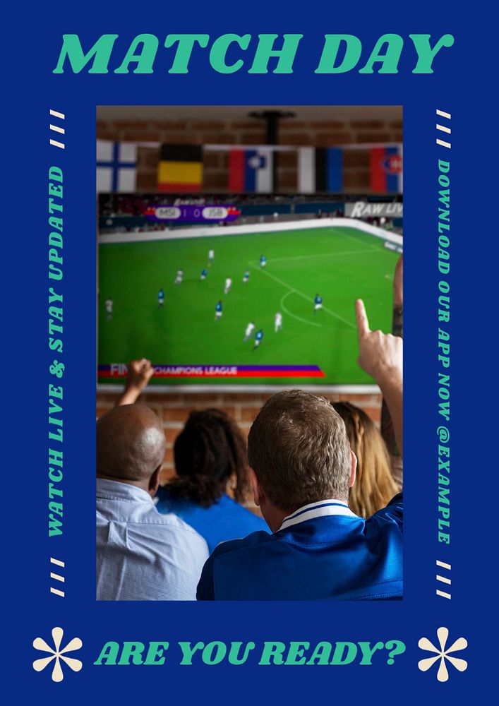 Match day poster template, editable | Premium Editable Template - rawpixel