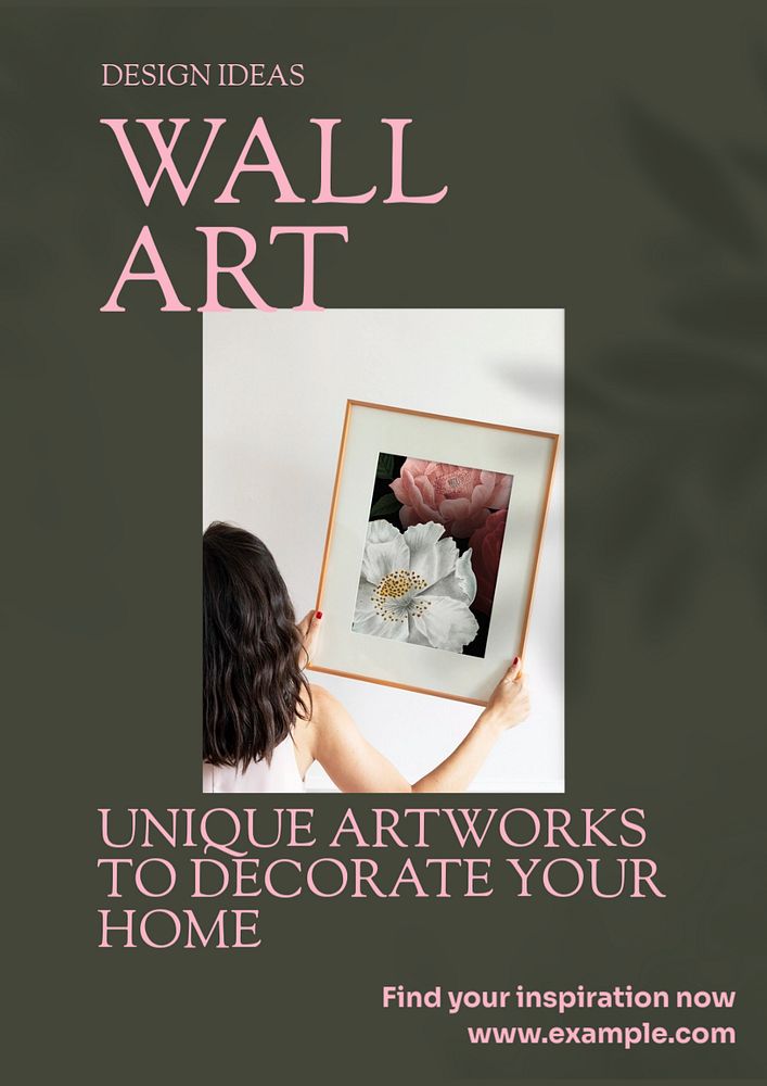 Wall art decor poster template, | Premium Editable Template - rawpixel