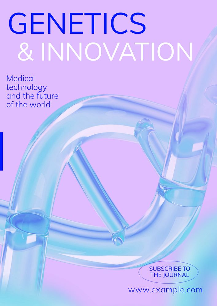 Genetics poster template, editable text | Premium Editable Template ...