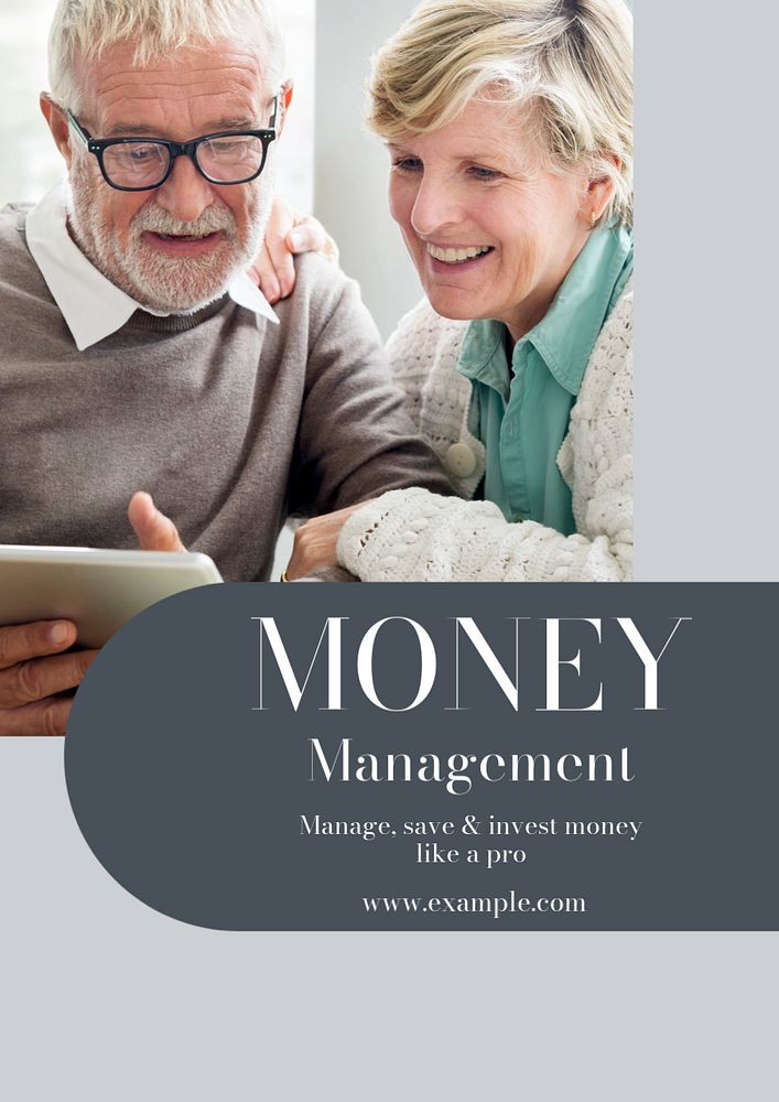 Money management poster template, editable | Premium Editable Template ...