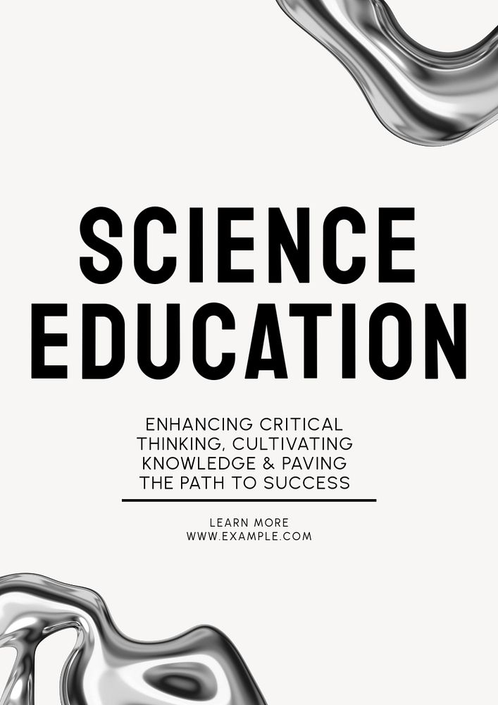 Science education poster template, editable | Premium Editable Template ...
