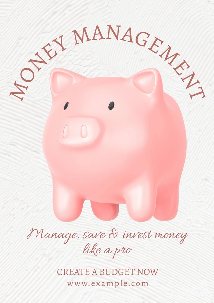 Money management poster template, editable | Premium Editable Template ...