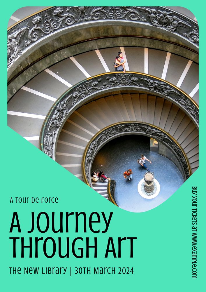Journey art poster template, editable | Premium Editable Template ...