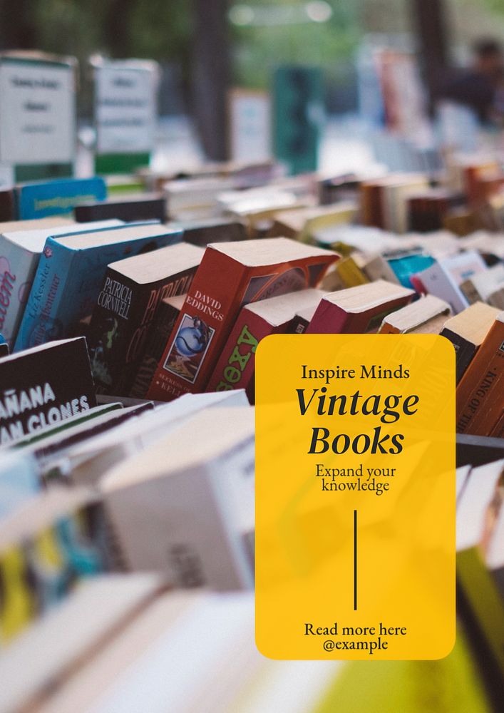 Books poster template, editable text | Premium Editable Template - rawpixel