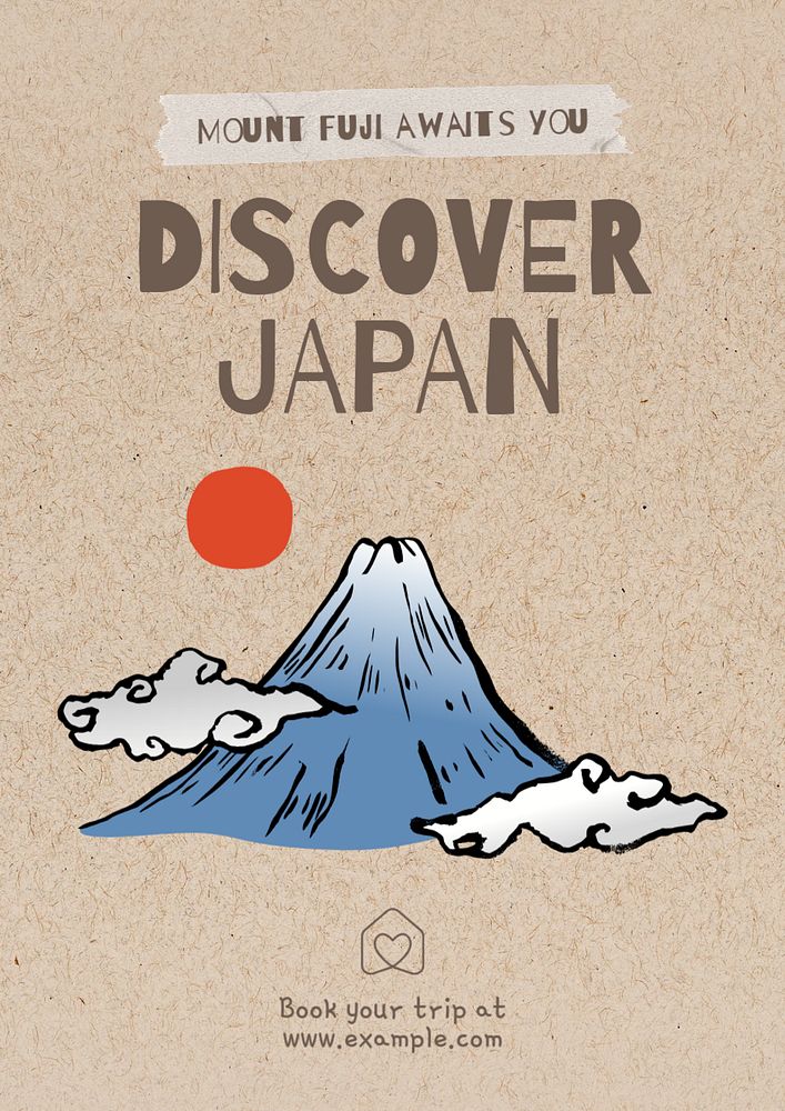 Japan poster template, editable text | Premium Editable Template - rawpixel