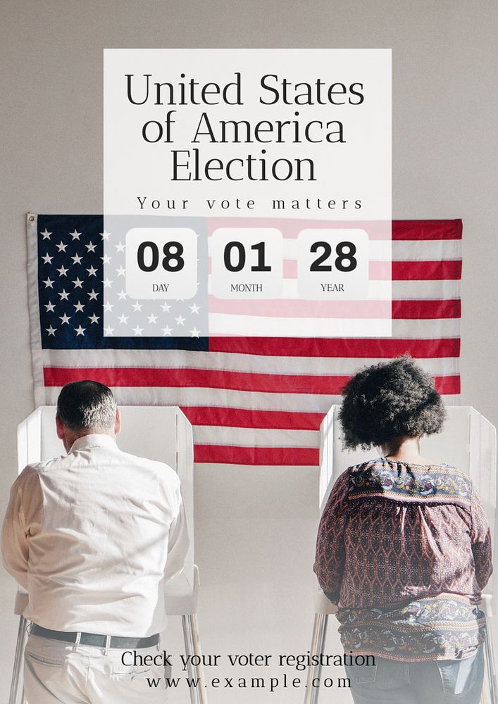 America election poster template, editable | Premium Editable Template ...