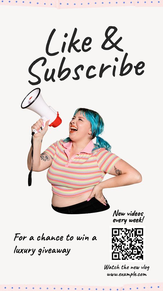 Like & subscribe Instagram story | Premium Editable Template - rawpixel